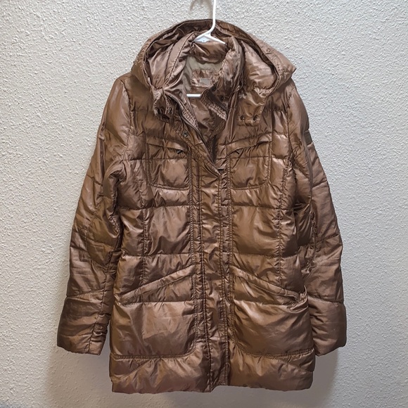 Add Down | Jackets & Coats | Add Golden Brown Goose Down Long Puffer ...